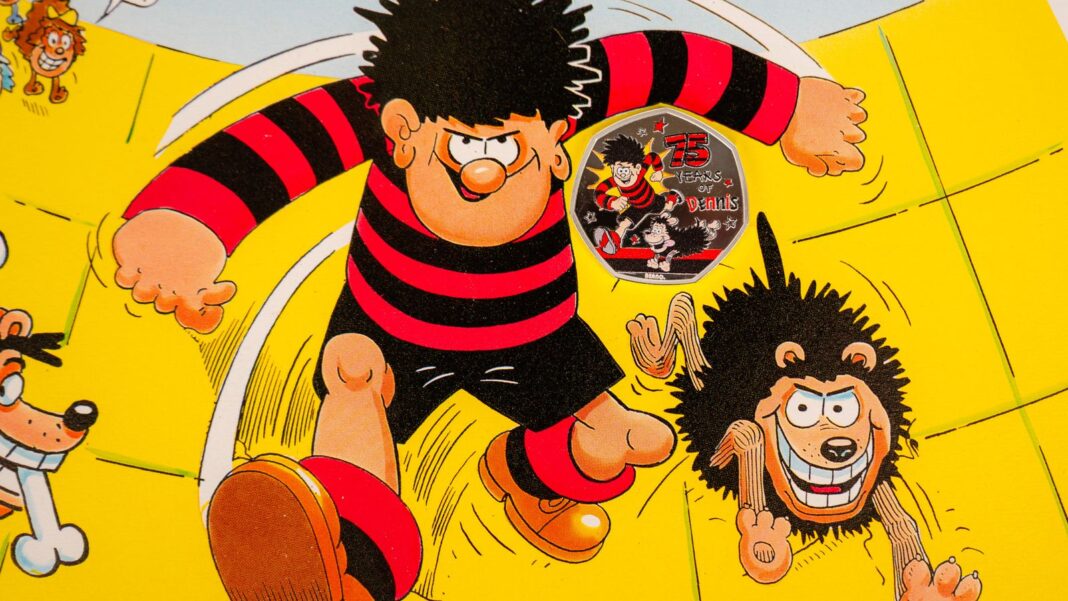 Dennis the Menace plays 'greatest prank yet' as Royal Mint presses 75 ...